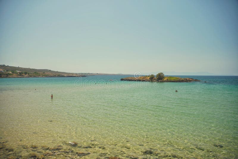 Crystal Water in Crete stock photo. Image of water, beach - 163748438