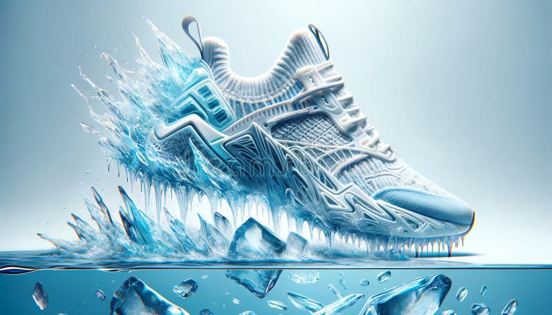 Crystal Wave Sneaker stock illustration. Illustration of elements ...