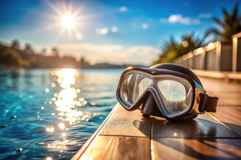 CrystalClear Underwater Vision Dive Mask Ready for a Refreshing Pool ...
