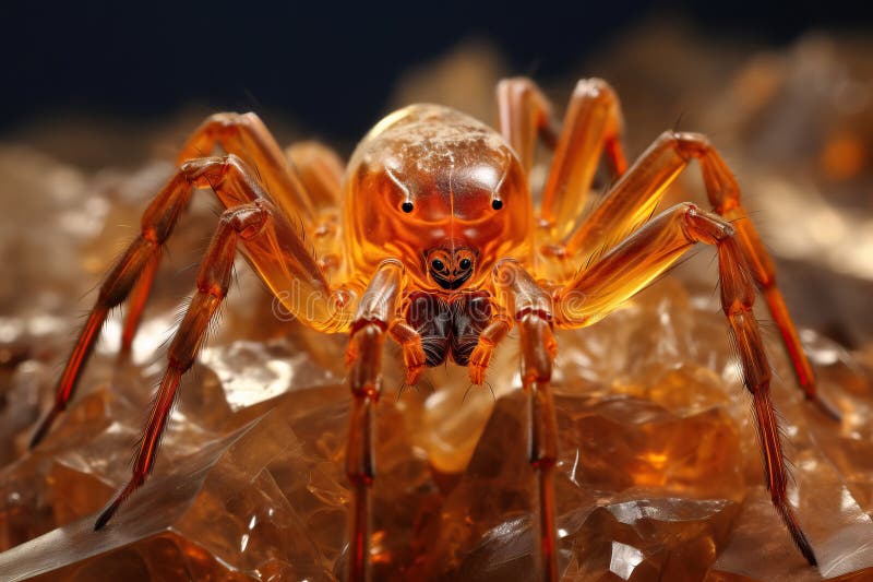 Crystalized Spider: a Photograph of a Spider Made of Caramel or Sugar ...