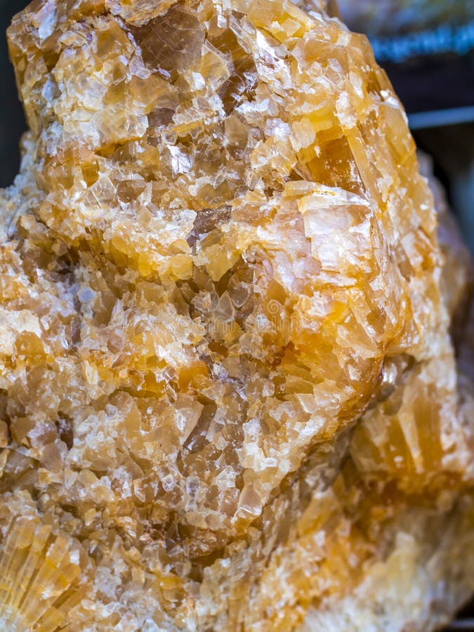 Crystalline Calcite Crystal Natural Piece Stock Image - Image of ...