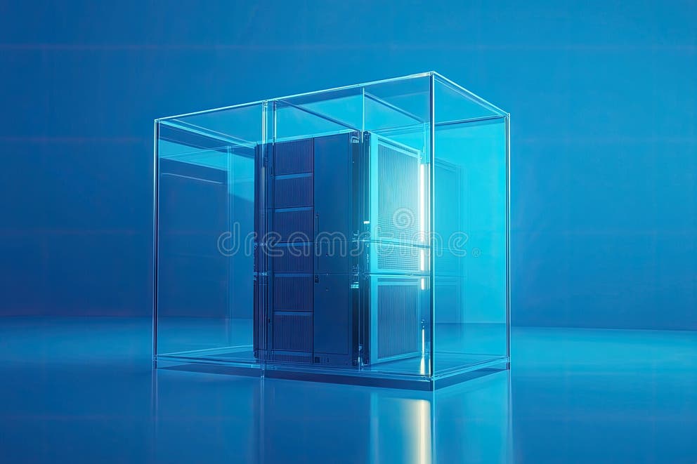 AI-Generated Server Cube stock illustration. Illustration of panel ...