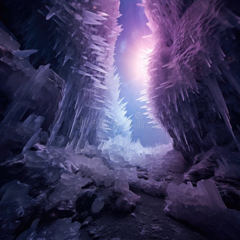 Crystalline Formations Patterns and Delicate Structures. Generative AI ...