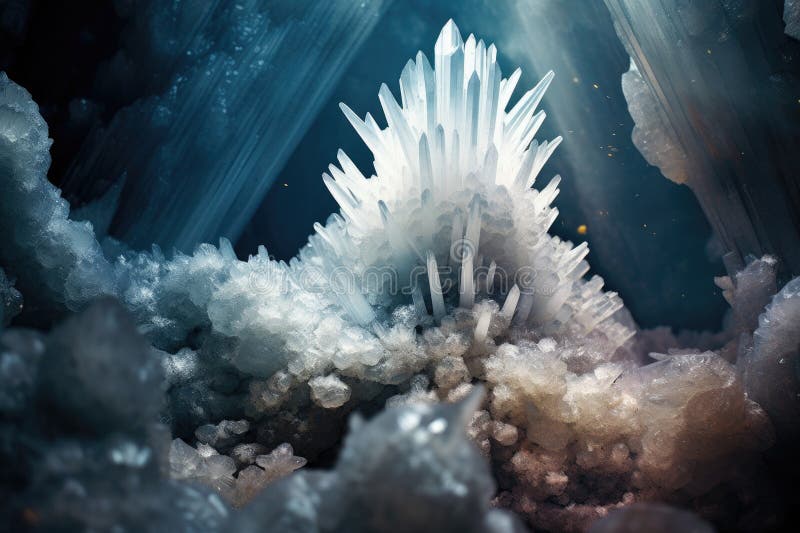 Crystalline Formations Patterns and Delicate Structures. Generative AI ...