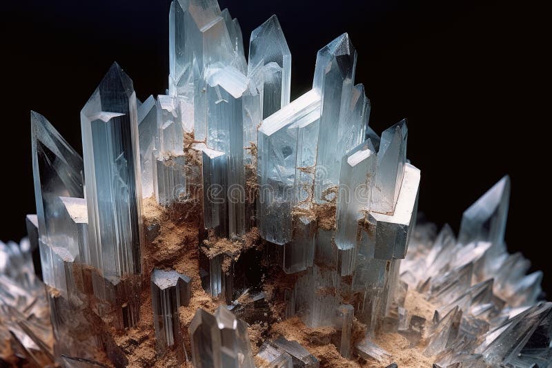 Crystalline Formations Patterns and Delicate Structures. Generative AI ...