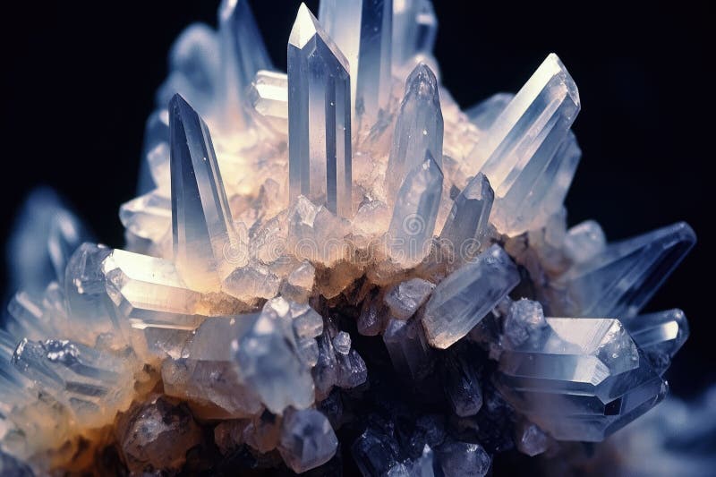 Crystalline Formations Patterns and Delicate Structures. Generative AI ...