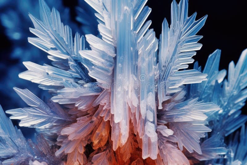 Crystalline Formations Patterns and Delicate Structures. Generative AI ...