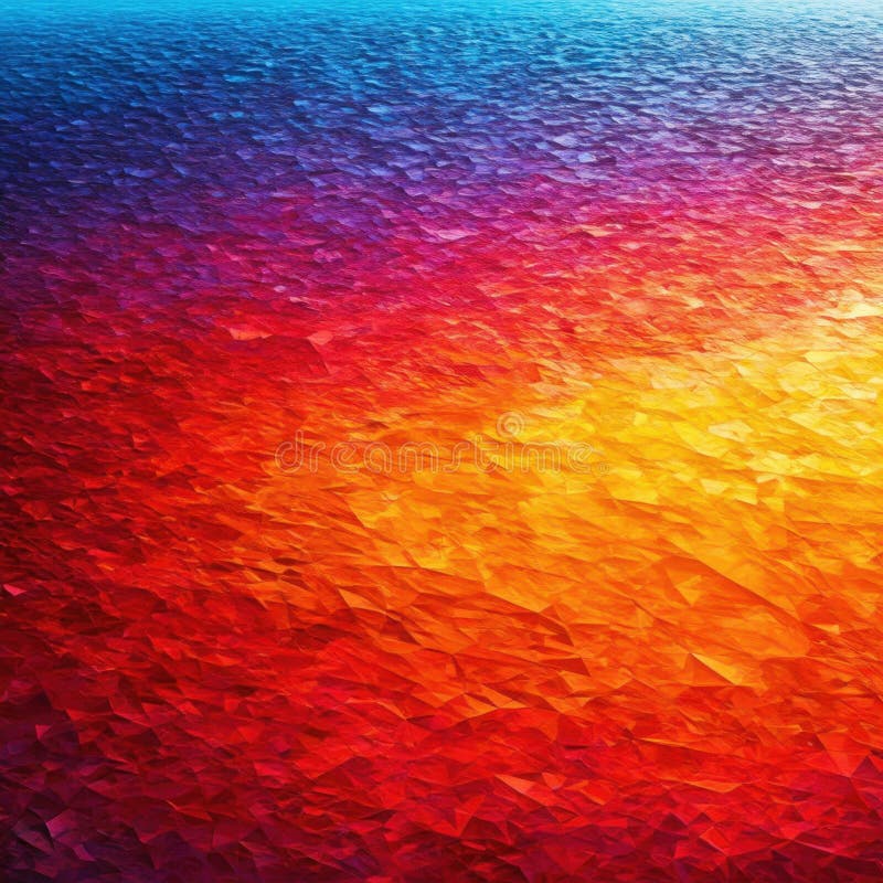 Crystalline Fusion a Symphony of Color and Form Stock Illustration ...