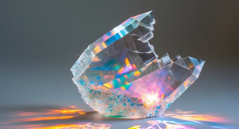 Crystalline Prism. a Spectrum of Light and Texture, Illuminating the ...