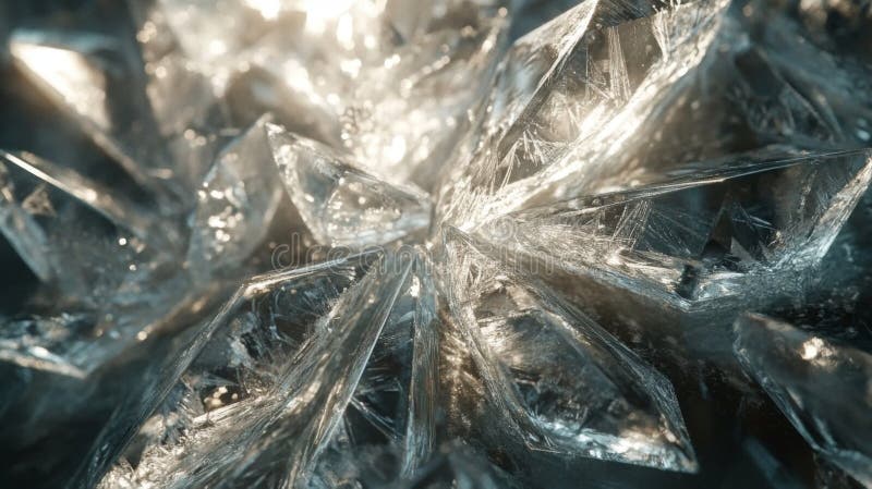 Crystalline Structure Illuminated Glistening Facets Stock Illustration ...