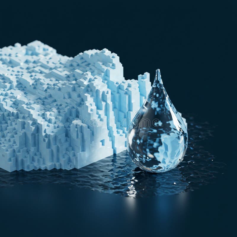 A Crystalline Structure Resembling a Melting Ice Formation with a ...