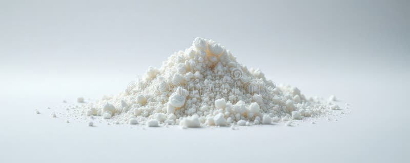 Crystalline White Powder, Uneven Pile, Bright Backdrop, Texture ...