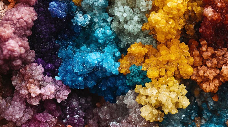 Crystallization Patterns of Various Salts Creating Dendritic Growth ...