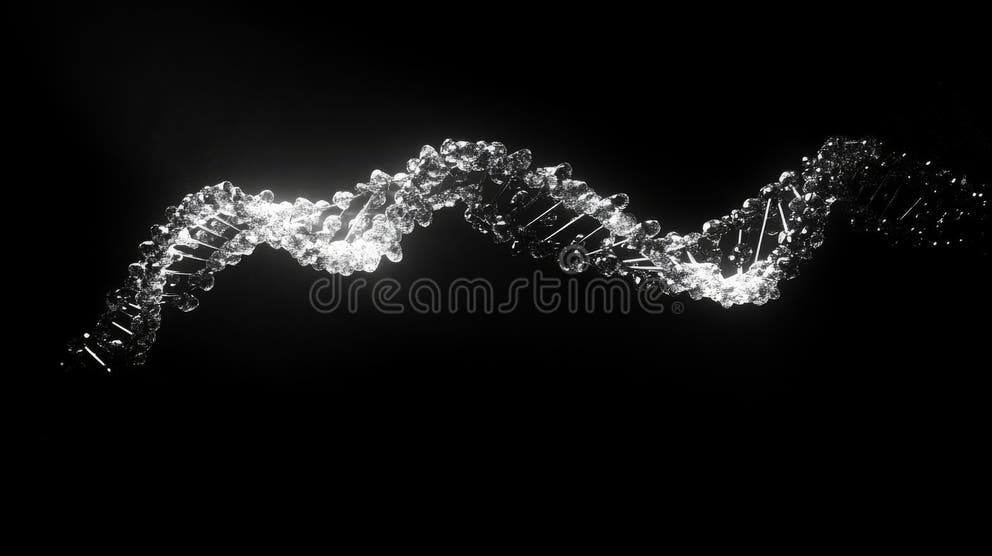 Crystallized Double Helix DNA Structure Stock Illustration ...