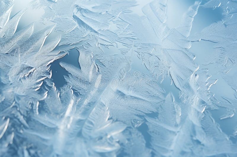 Crystallized Ice on Blue Surface Stock Photo - Image of freezing, blue ...