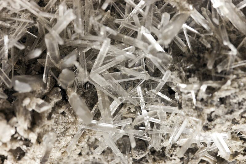 Crystallized Quartz (rock-crystal) Gem Stone As Mineral Rock Stock ...