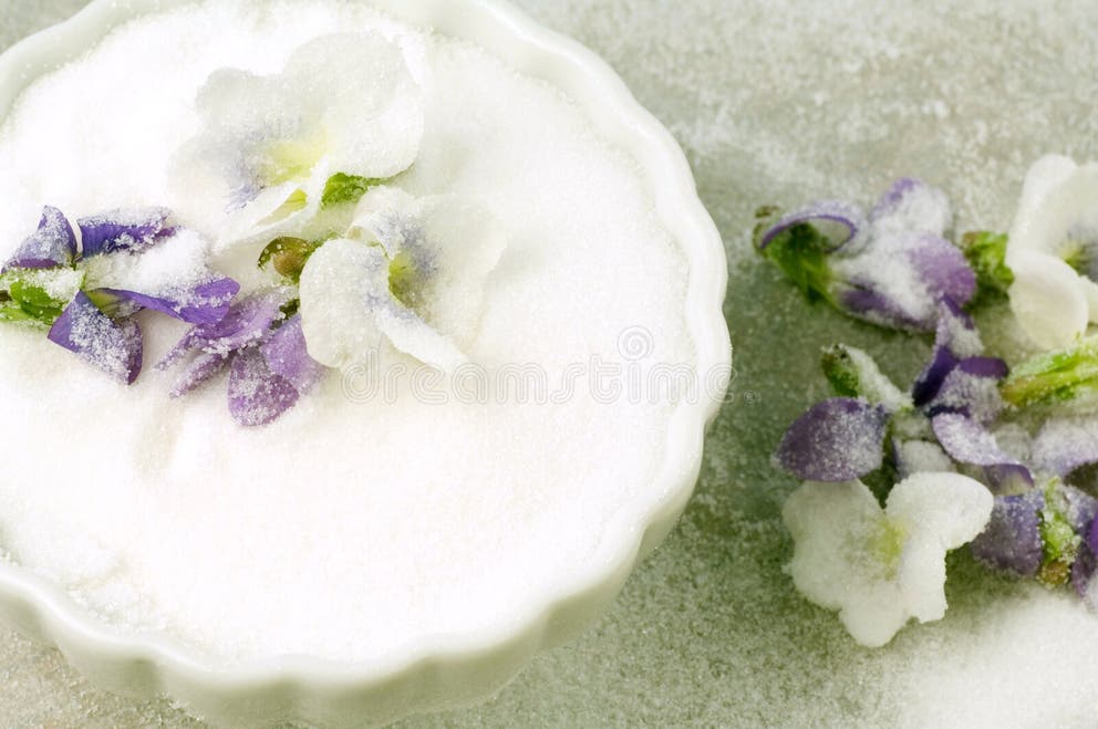 Crystallized Violets stock photo. Image of violets, crystallisation ...