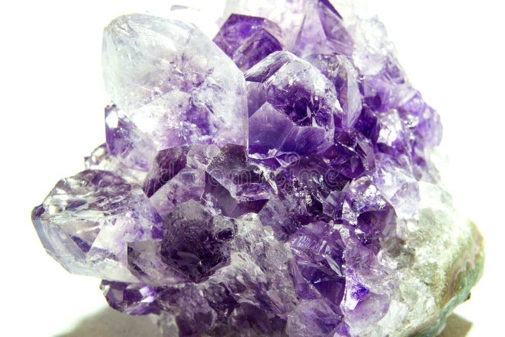 Crystals of amethyst stock image. Image of stone, nodule - 125028403
