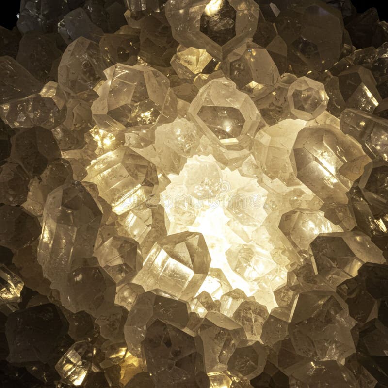 Crystals with Angular, Geometric Shapes Densely Packed Together Create ...
