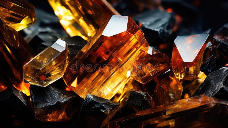 Crystals Chemistry Elements Stock Illustration - Illustration of ...