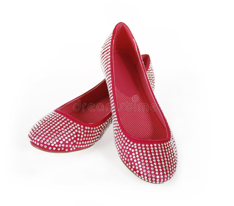 Red shoes with polka dots stock photo. Image of exotic - 596690