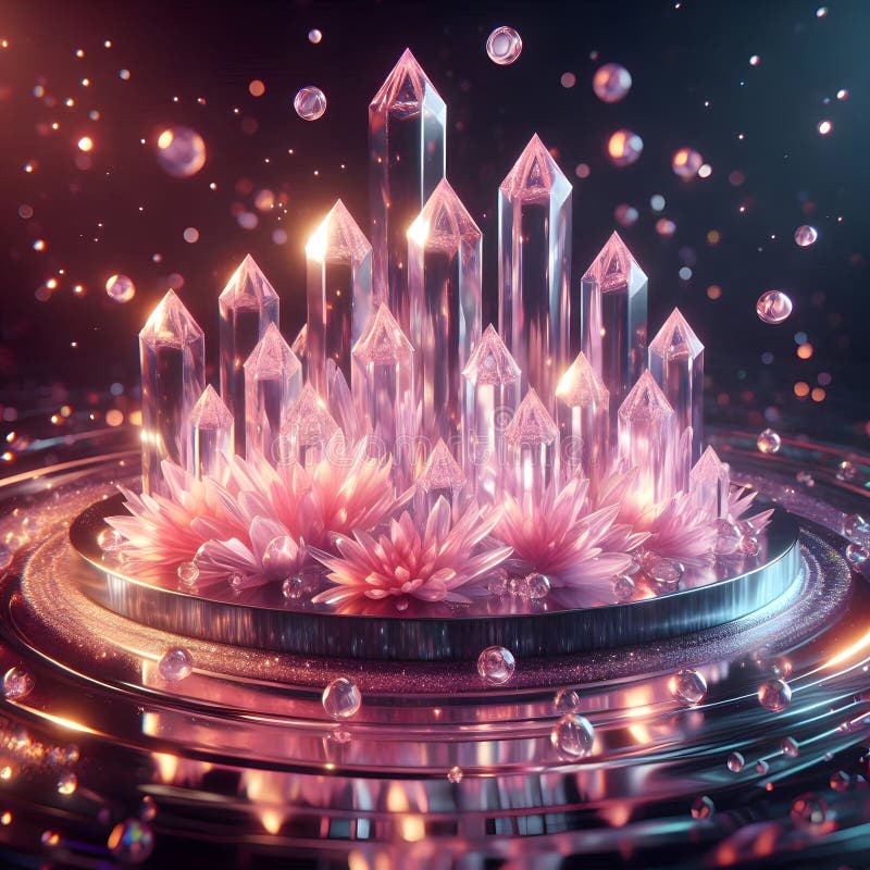 Crystals, Glowing Crystals, Beautiful Patches of Light Reflections in ...