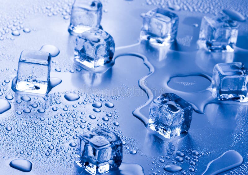 Crystals ice cubes stock photo. Image of melting, crystals - 3956846