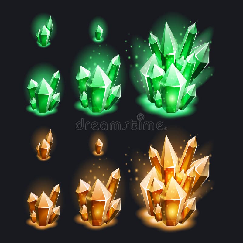 Set of Decoration Icons for Games. Collection of Scrolls, Parchments ...