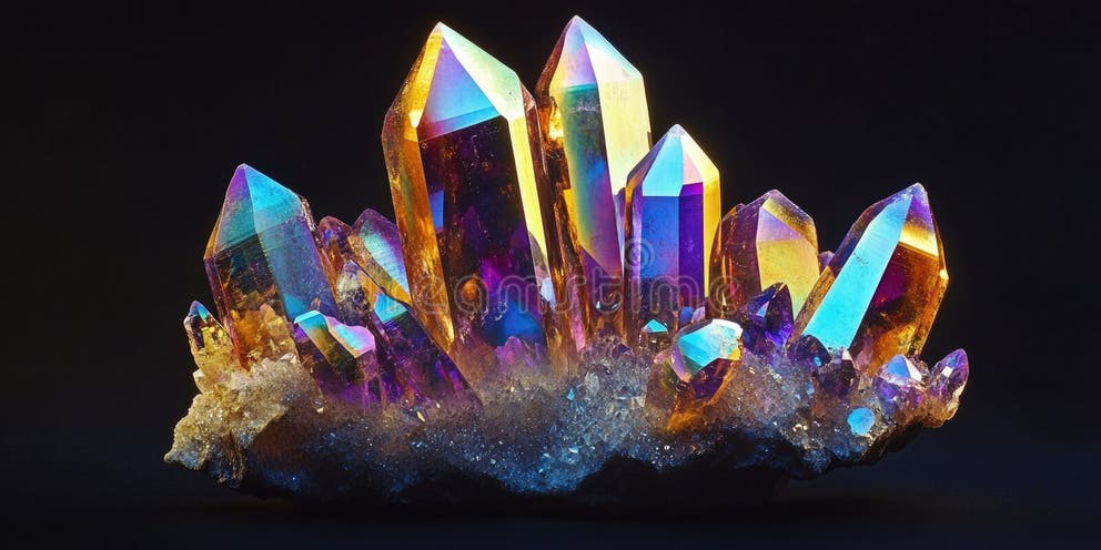 Crystals on Rock stock image. Image of formation, earthy - 376473513