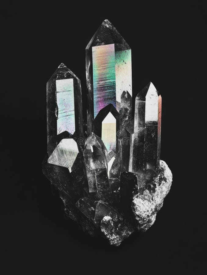 Crystals on Rock stock image. Image of geological, landscape - 379825481