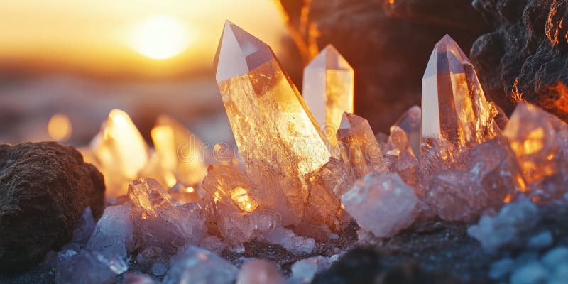 Crystals on Rock stock photo. Image of mineralogy, ground - 378735704