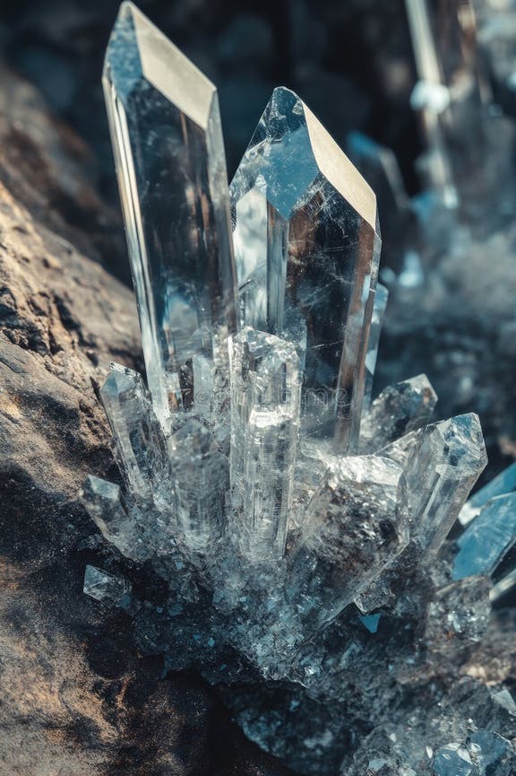 Crystals on Rock stock photo. Image of earth, formations - 379106378