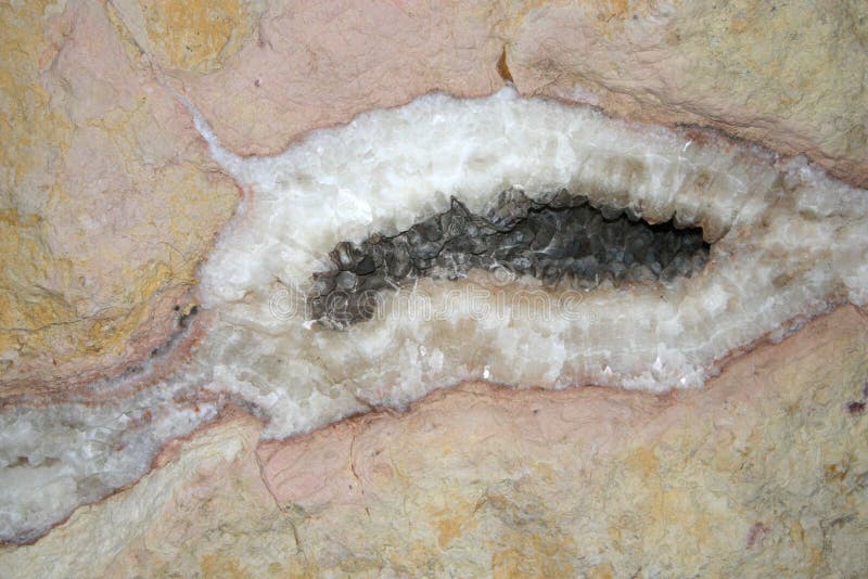 Crystals in Rock stock photo. Image of nature, white - 158614552