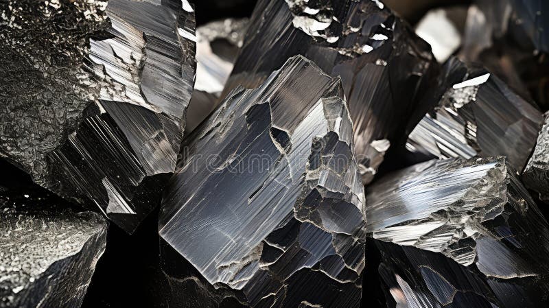 Crystals silver ore stock image. Image of shimmering - 375776319