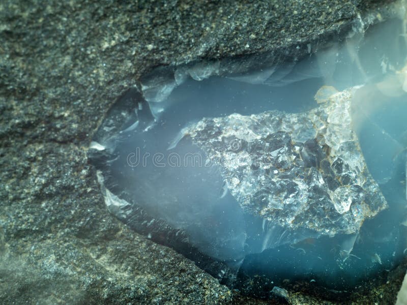 Crystals in stone stock photo. Image of gemstone, mineral - 277638988