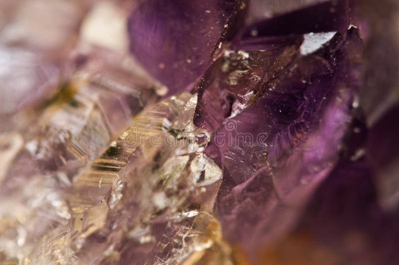Crystals. Structure of the Stone. Beautiful Background from Purple ...