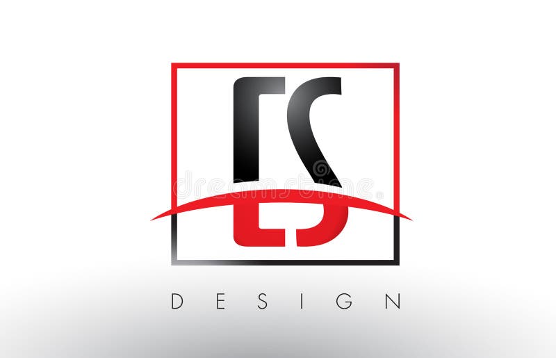 CS Modern Letter Logo Design with Swoosh Stock Vector - Illustration of ...