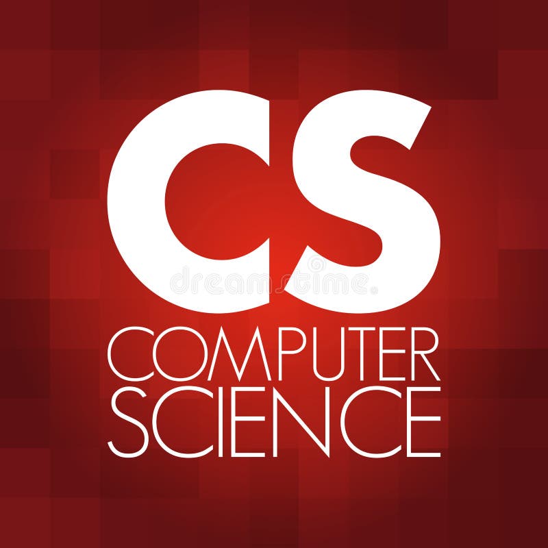 CS - Computer Science Acronym, Technology Concept on Blackboard Stock ...