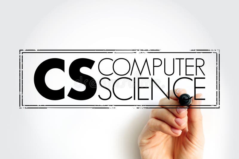 CS - Computer Science Acronym, Technology Concept on Blackboard Stock ...