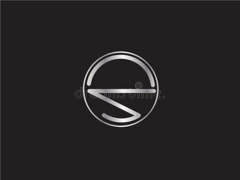 CS Initial Circle Shape Silver Color Later Logo DesignGP Stock Vector ...