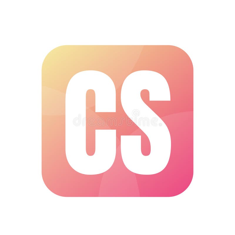 CS Letter Logo Design with Simple Style Stock Vector - Illustration of ...