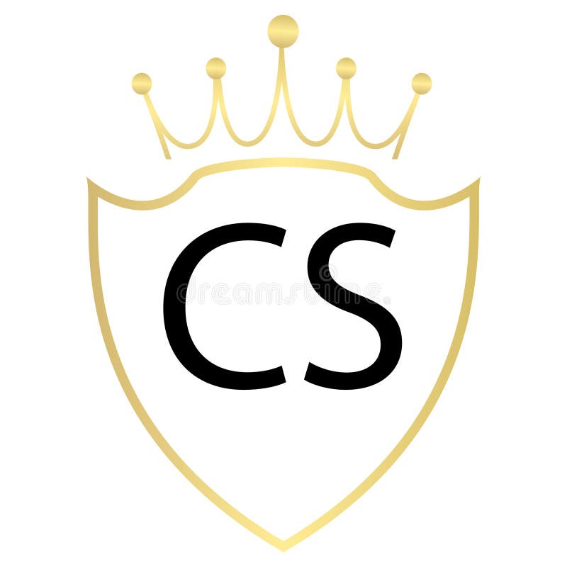 CS Letter Logo Design with Simple Style Stock Vector - Illustration of ...