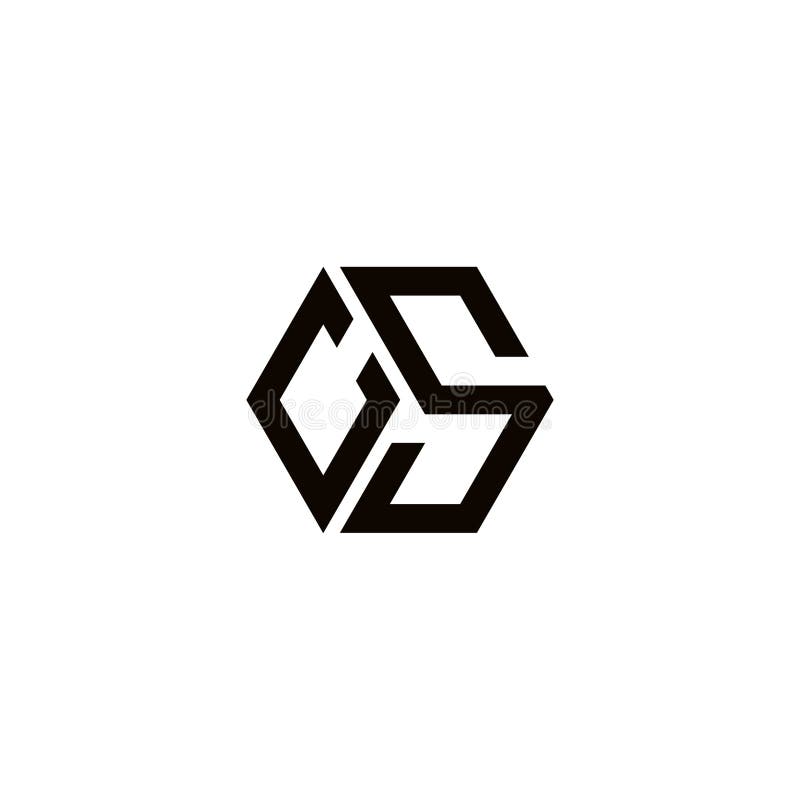 CS Letter Logo Icon Design Template Elements Stock Vector ...