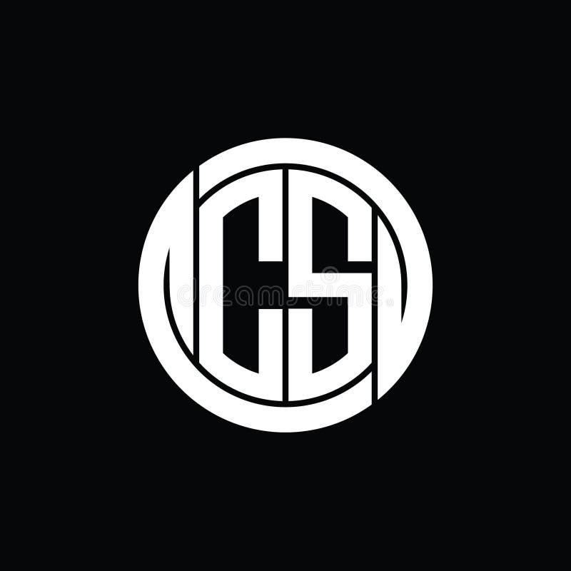 CS Logo Monogram Shield Inside Circle Shape Vector Images Design ...