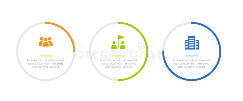 3cs Marketing Model Infographics Template Diagram with Piechart ...