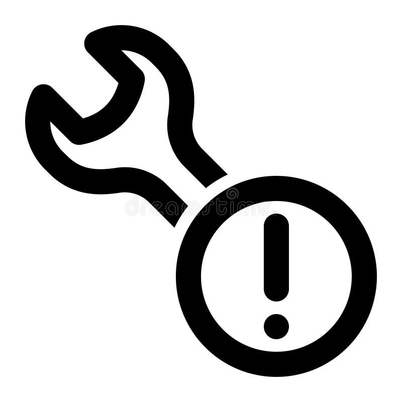 Technical Issue, Technical Problem, Repair Outline Icon Stock Vector ...
