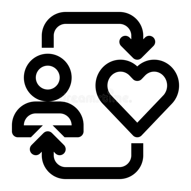 Loyal Customer, Happy Customer, Customer Retention Outline Icon Stock ...