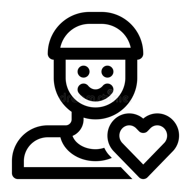 Favorite, Love, Loyal Outline Icon Stock Vector - Illustration of icon ...