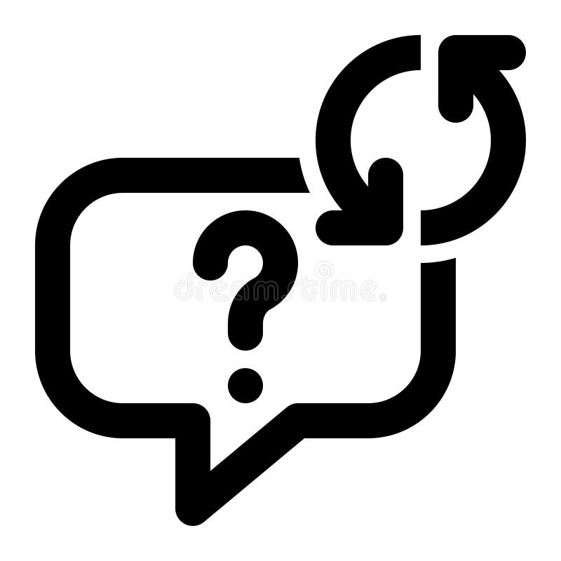 FAQ, Canned Response, Repeated Questions Outline Icon Stock Vector ...