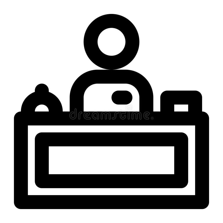 Outline Receptionist Stock Illustrations – 2,294 Outline Receptionist ...